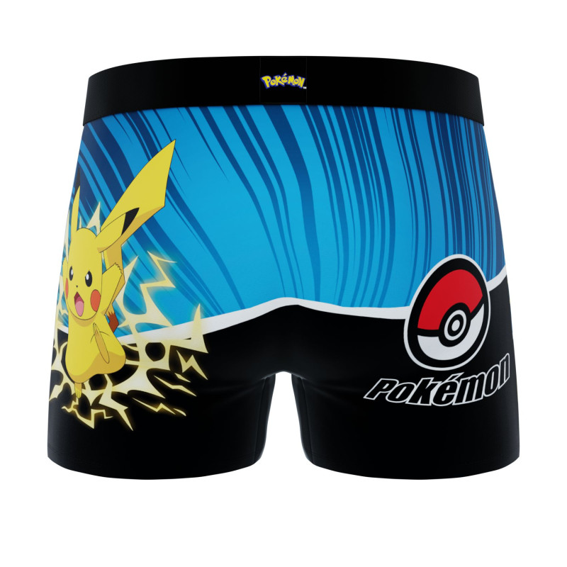 Lot de 3 boxers enfant Pokémon Pikachu Pokeball